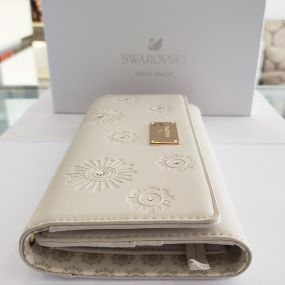 Swarovski | Bags | New 29 Swarovski Travel Wallet 5493061 Tri Fold ...